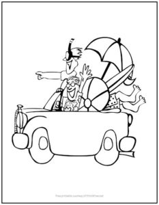Road Trip Coloring Page | Print it Free
