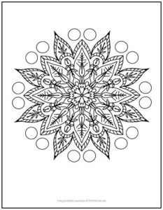 Nature Mandala Coloring Page | Print it Free