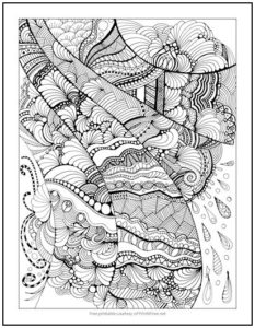 Timeless Tapestry Coloring Page | Print it Free