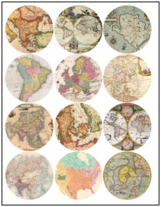 Old Maps 2-1/4″ Fridge Magnet Designs | Print it Free