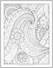 Colorful Tsunami Coloring Page | Print it Free