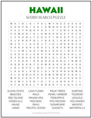 Hawaii Word Search Puzzle | Print it Free
