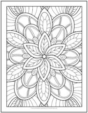 So Many Petals Floral Coloring Page | Print it Free