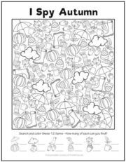 I Spy Autumn Picture Activity | Print it Free