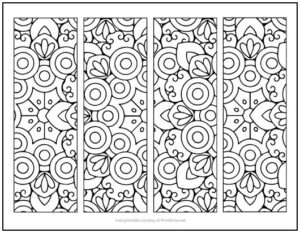 Zentangle Patterns Bookmarks to Color | Print it Free