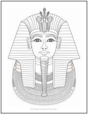 King Tut Coloring Page | Print it Free