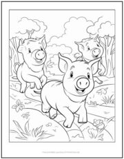 Three Little Pigs Coloring Page | Print it Free