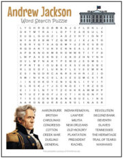 Andrew Jackson Word Search Puzzle | Print it Free
