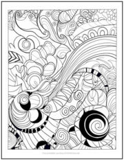 Flyaway Zendoodle Coloring Page | Print it Free