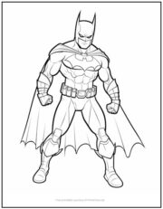 Batman Coloring Page | Print it Free