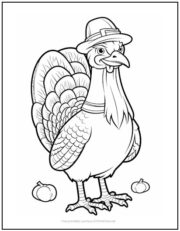 Thanksgiving Turkey Coloring Page | Print it Free