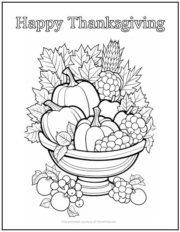 Thanksgiving Coloring Pages | Print it Free